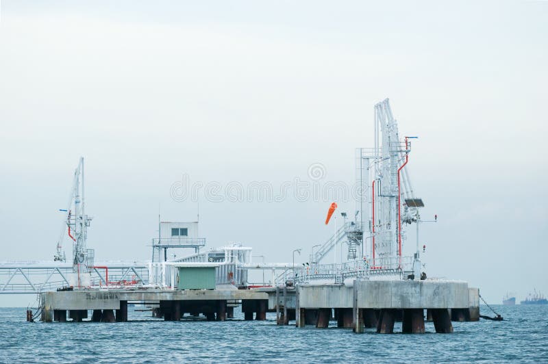 Oil terminal stock photo. Image of port, berth, berthing - 10363968