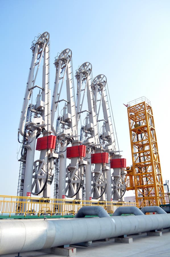 Offshore oil terminal stock image. Image of terminal - 15146871
