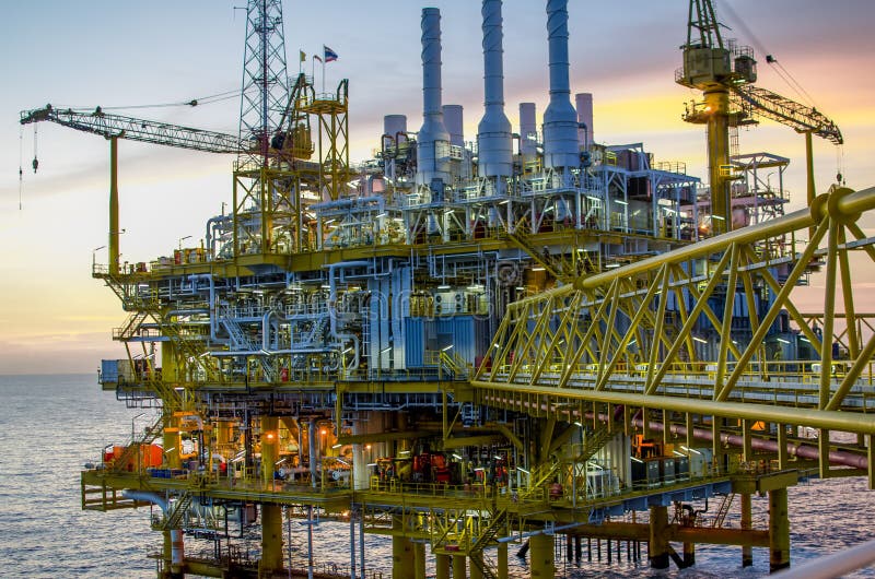 Offshore platform stock image. Image of natural, offshore - 25904965