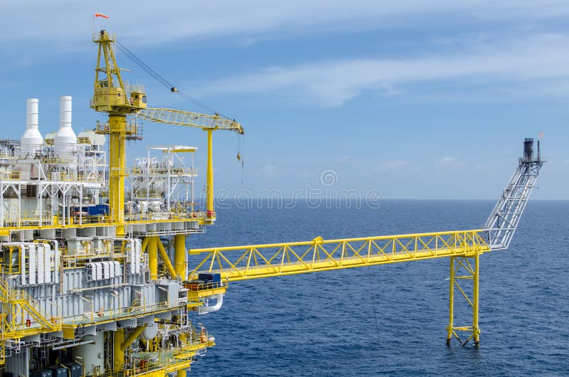 Offshore platform stock photo. Image of natural, drill - 25904854