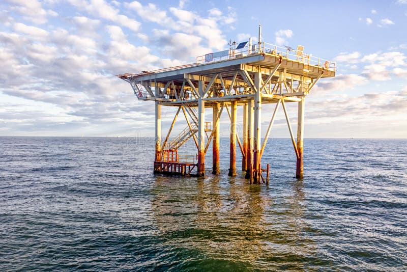 Offshore Platform stock photo. Image of mexico, work - 97857906