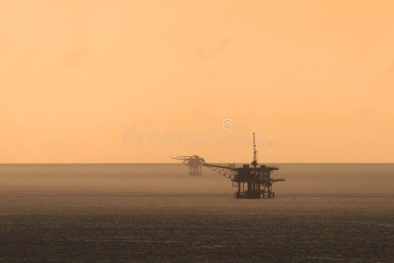 Beautiful Sun Set in the Middle of the Ocean Stock Photo - Image of ...