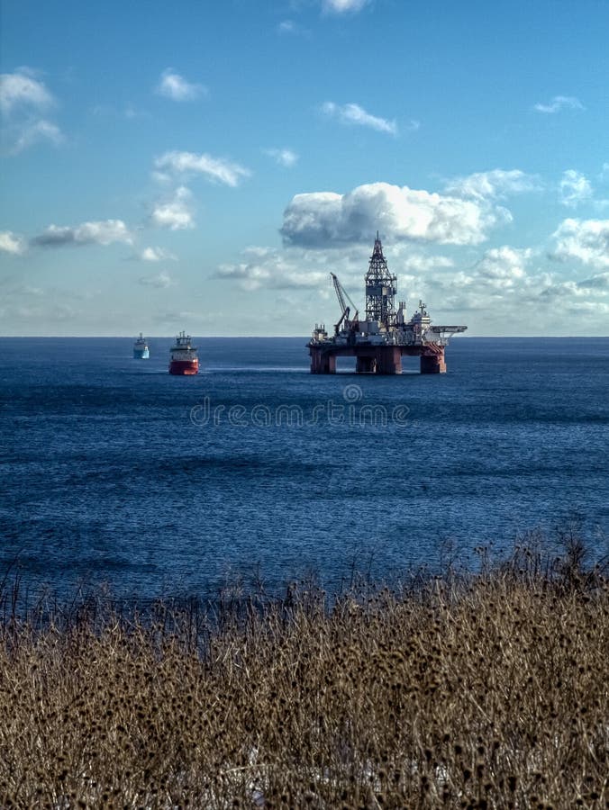 Offshore Rig stock image. Image of supply, offshore, ocean - 64689399