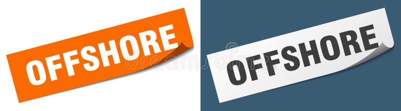 Offshore Sticker. Offshore Square Sign Stock Vector - Illustration of ...