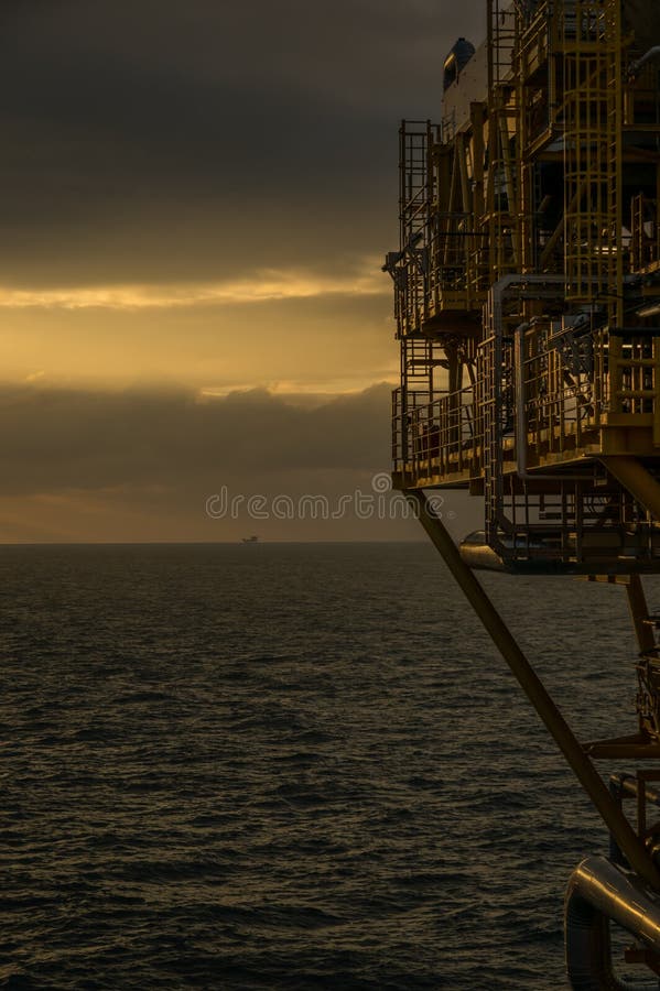 Offshore Sunrise stock photo. Image of ocean, offshore - 53754614
