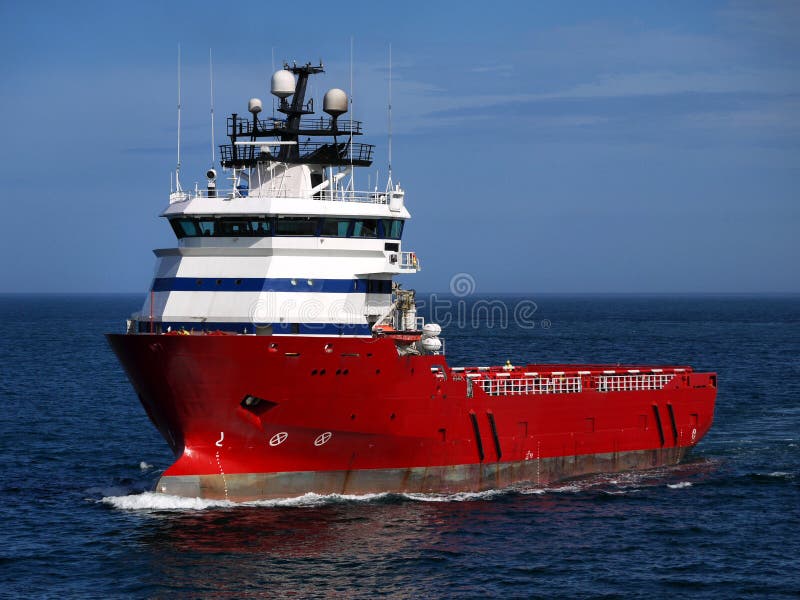 Offshore Supply Ship Underway Stock Image - Image of navigation ...