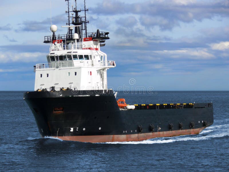 Offshore Supply Vessel A1 stock image. Image of blue - 12923933