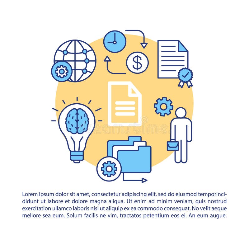 Offshoring Article Page Vector Template. Business Department Relocation ...