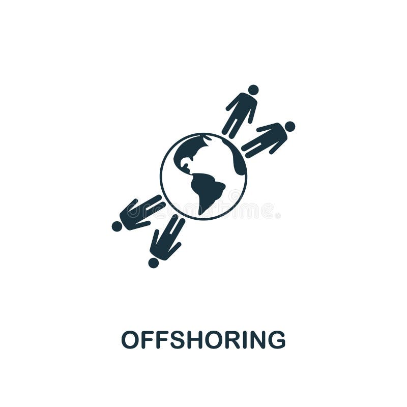 Offshoring Icon. Creative Element Design from Business Strategy Icons ...