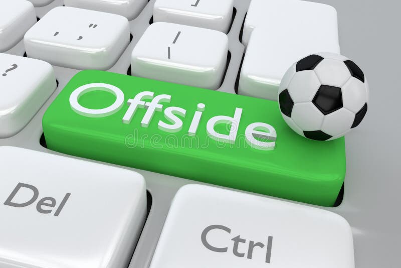 Offside concept stock illustration. Illustration of football - 60316933
