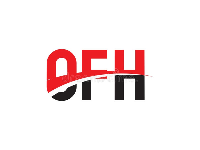 OFH Letter Initial Logo Design Vector Illustration Stock Vector ...
