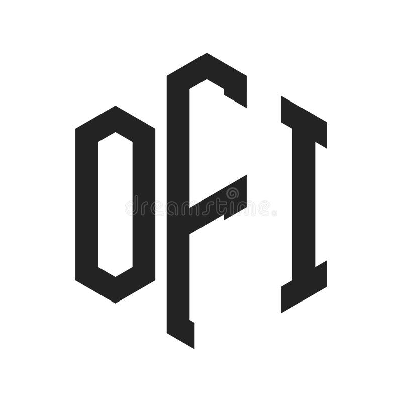 OFI Logo Design. Initial Letter OFI Monogram Logo Using Hexagon Shape ...