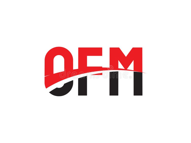 OFm Letter Initial Logo Design Vector Illustration Stock Vector ...