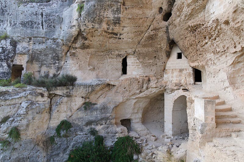 The Ofra complex - Matera stock photo. Image of italy - 199479830