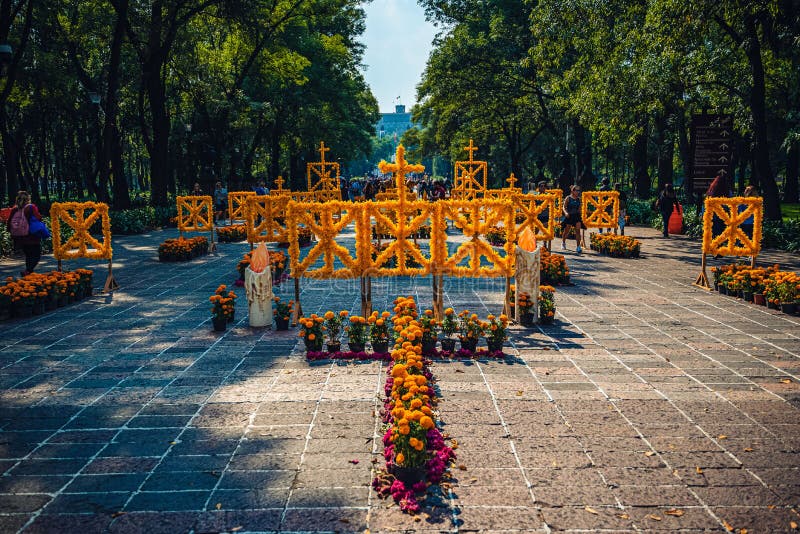 Ofrendas in Mexico City, Mexico Stock Photo - Image of garden, culture ...