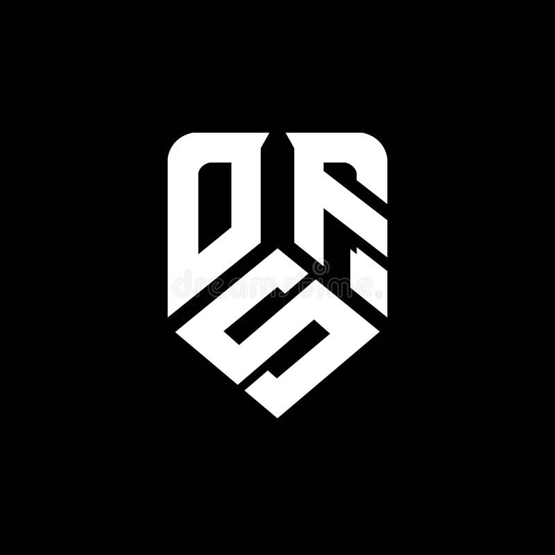 OFS Abstract Monogram Shield Logo Design on White Background. Stock ...