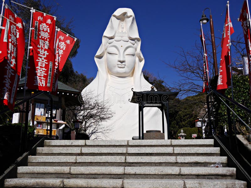 Ofuna Kuan Yin a Ofuna a Kamakura Fotografia Stock - Immagine di posto ...
