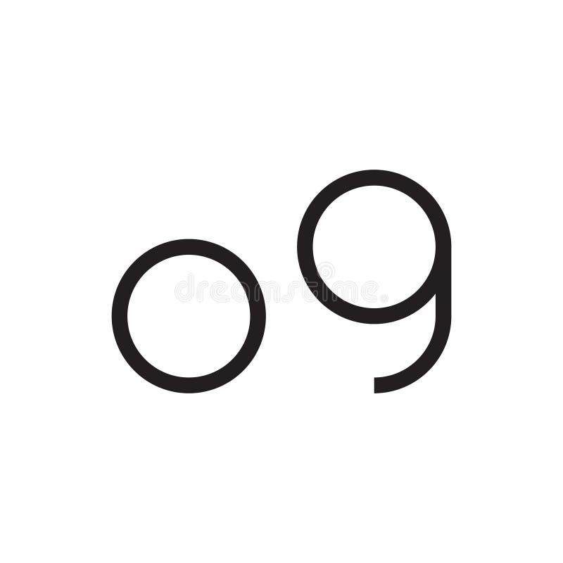 Og Initial Letter Vector Logo Icon Stock Vector - Illustration of ...