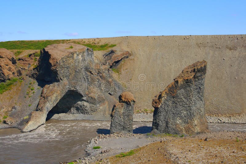 Montagna Kerling in Eyjafjordur Islanda Fotografia Stock - Immagine di ...