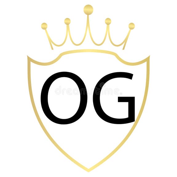 OG Letter Logo Design with Simple Style Stock Vector - Illustration of ...