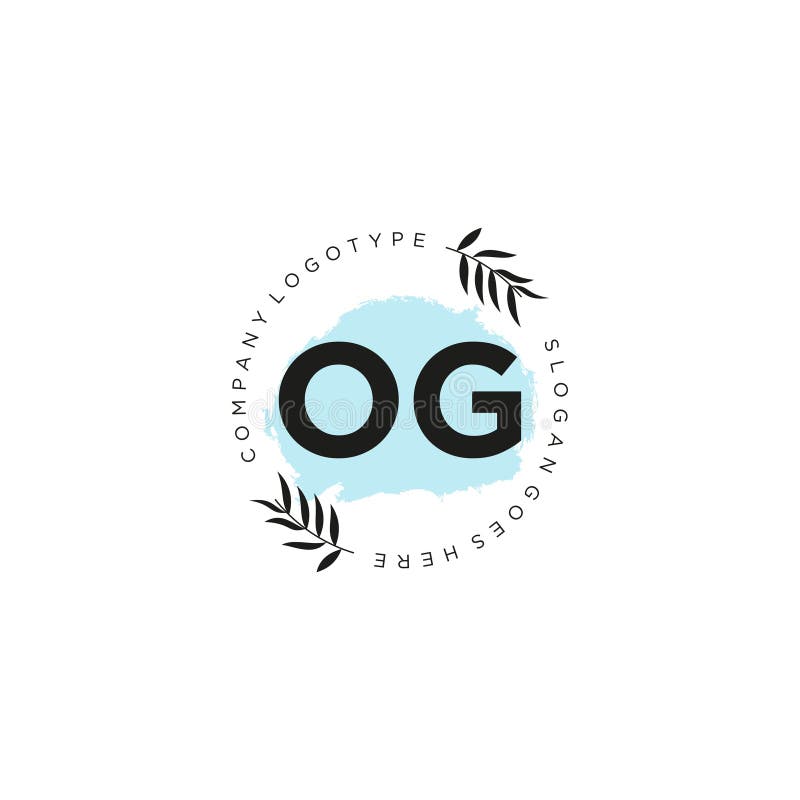 OG Letter Logo Icon Design Template Elements Stock Vector ...