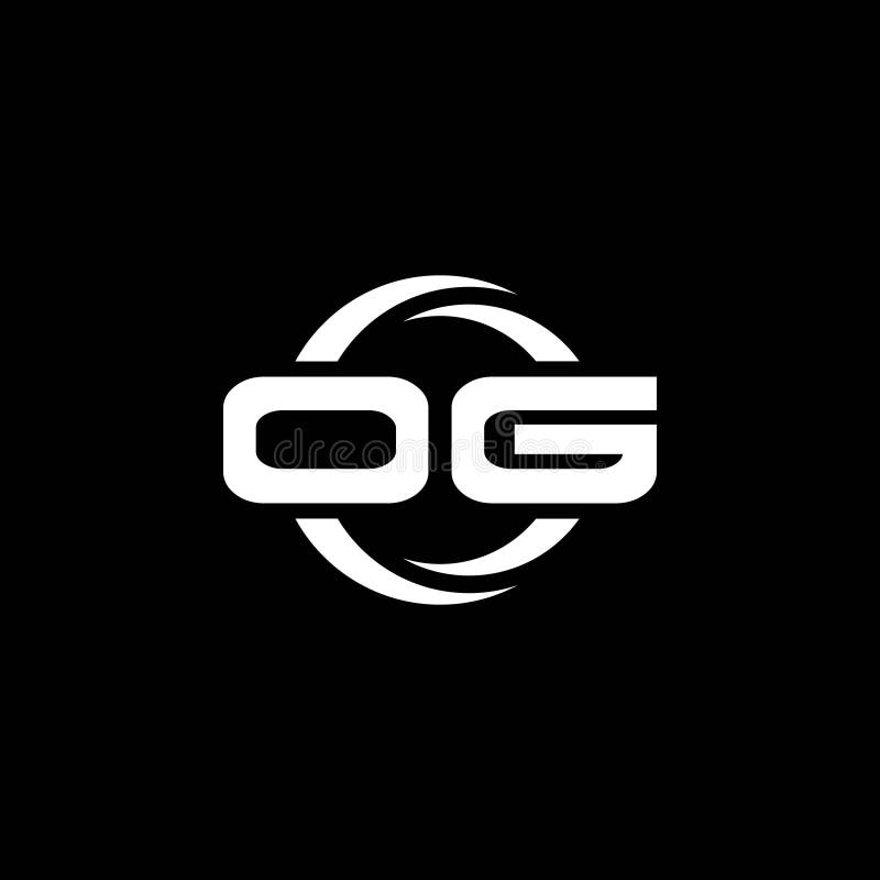OG Logo Monogram Design Template Stock Vector - Illustration of ...