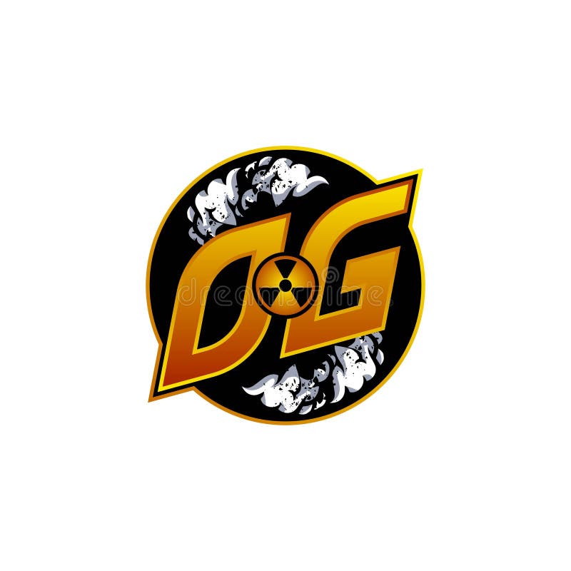OG Logo Monogram ESport Gaming with Gas Shape Design Stock Vector ...