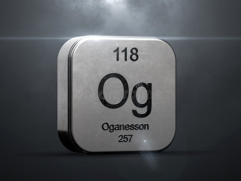 Oganesson Element from the Periodic Table Stock Illustration ...
