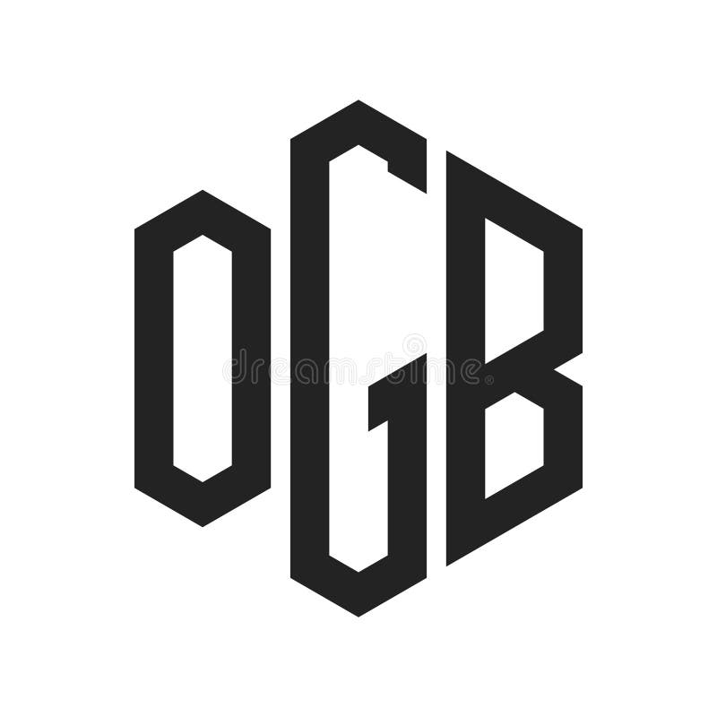 OGB Logo Design. Initial Letter OGB Monogram Logo Using Hexagon Shape ...