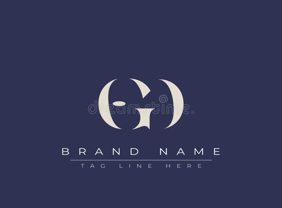 OGD Abstract Letter Logo Design Stock Vector - Illustration of brand ...
