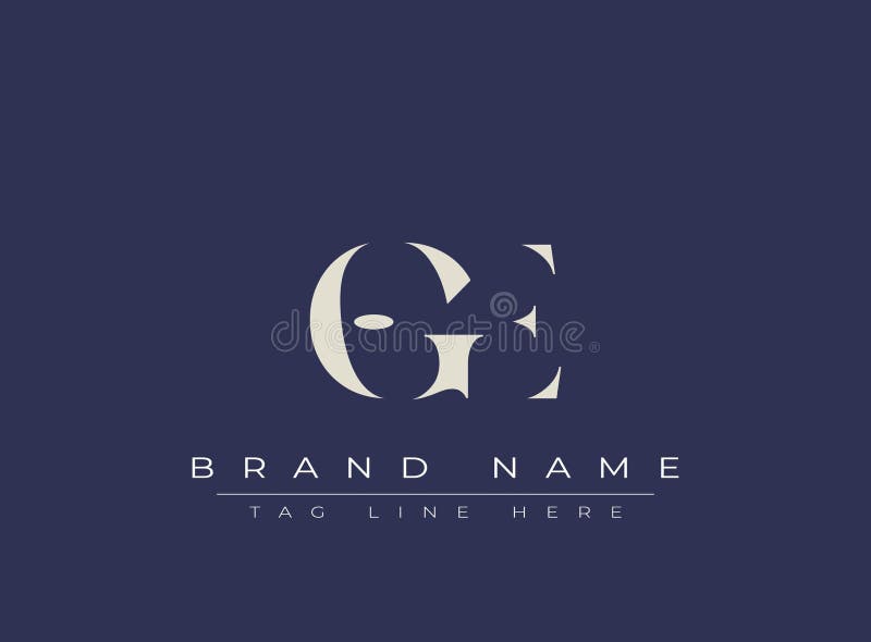 OGE Abstract Letter Logo Design Stock Vector - Illustration of elegant ...