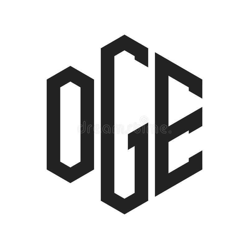 OGE Logo Design. Initial Letter OGE Monogram Logo Using Hexagon Shape ...