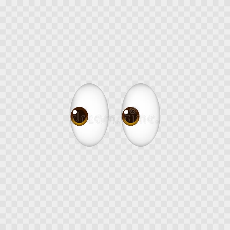 Ogen Emoji. Geïsoleerd Op Wit. Witte Ogen Emoji Icon. Vector Vector ...