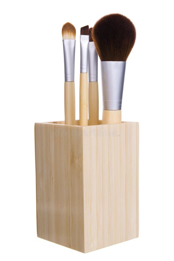 Oggetti Isolati: Pennelli Per Il Trucco Immagine Stock - Immagine di ...
