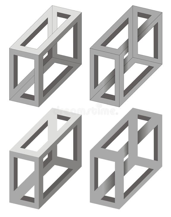 Oggetto di paradosso illustrazione vettoriale. Illustrazione di ...