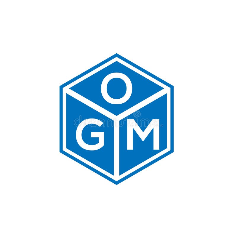 OGM Letter Logo Design on Black Background. OGM Creative Initials ...