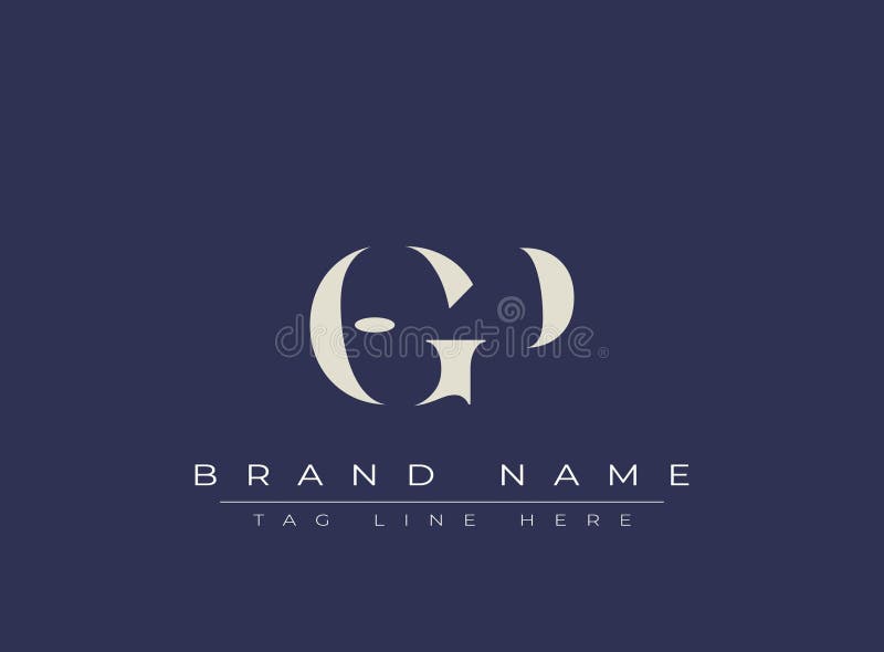 OGP Abstract Letter Logo Design Stock Vector - Illustration of gold ...