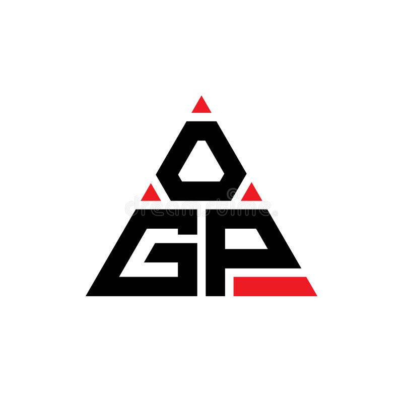 OGP Triangle Letter Logo Design with Triangle Shape. OGP Triangle Logo ...