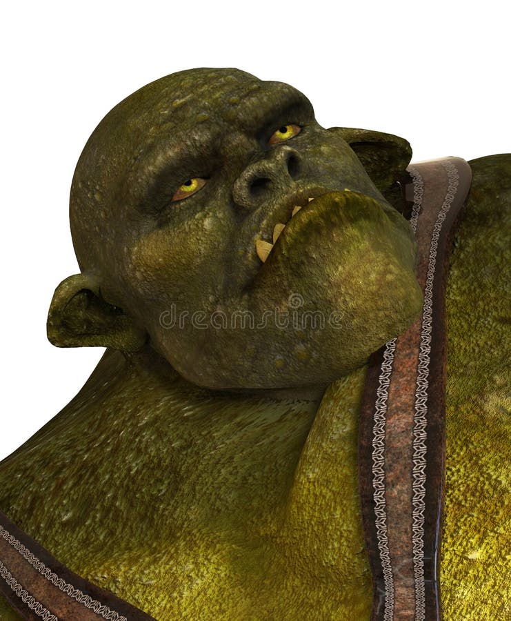 Ogre 3D Illustration stock illustration. Illustration of monster - 79041776