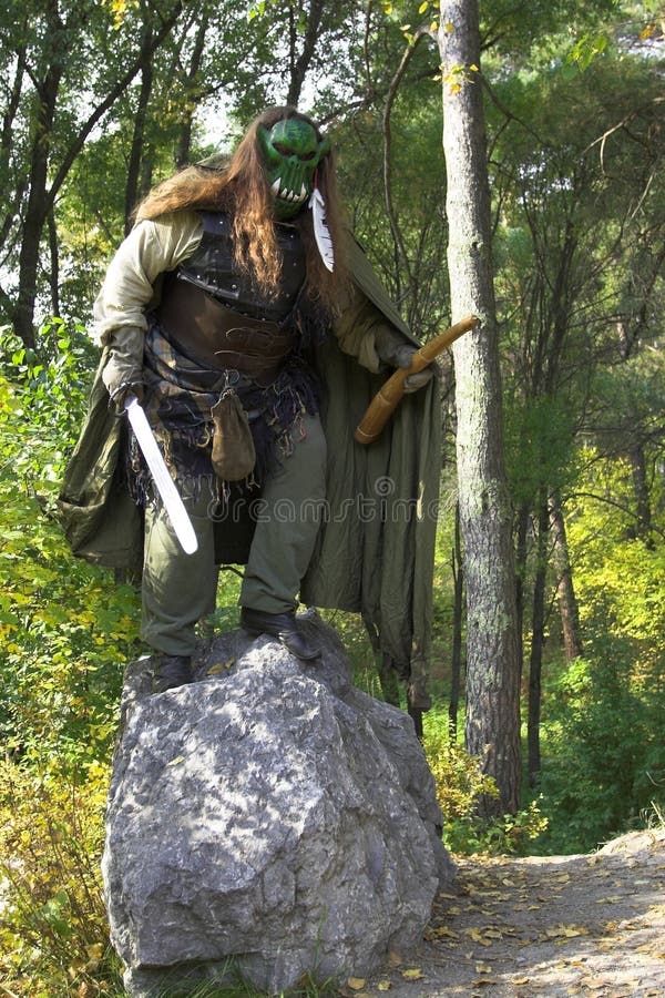 Ogre in the forest stock image. Image of fear, face, monster - 2238189