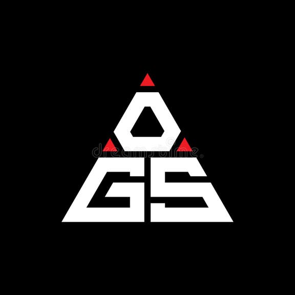 OGS Triangle Letter Logo Design with Triangle Shape. OGS Triangle Logo ...