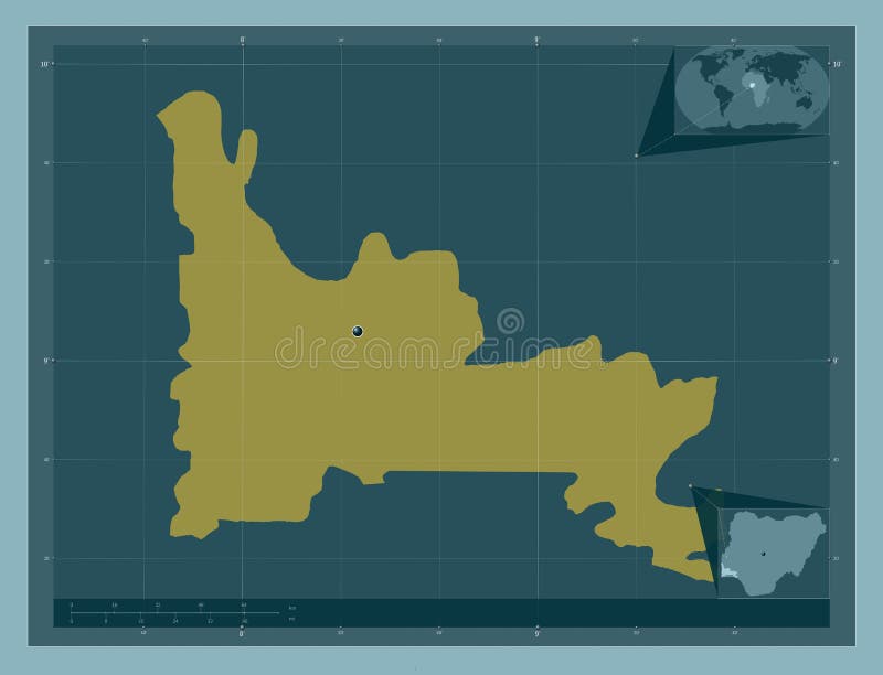 Ogun, Nigeria. Solid. Capital Stock Illustration - Illustration of ...