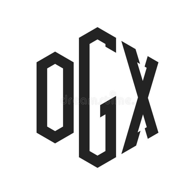 OGX Logo Design. Initial Letter OGX Monogram Logo Using Hexagon Shape ...