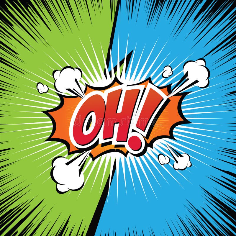 Oh! Comic Speech Bubble, Cartoon. Stock Vector - Illustration of ...