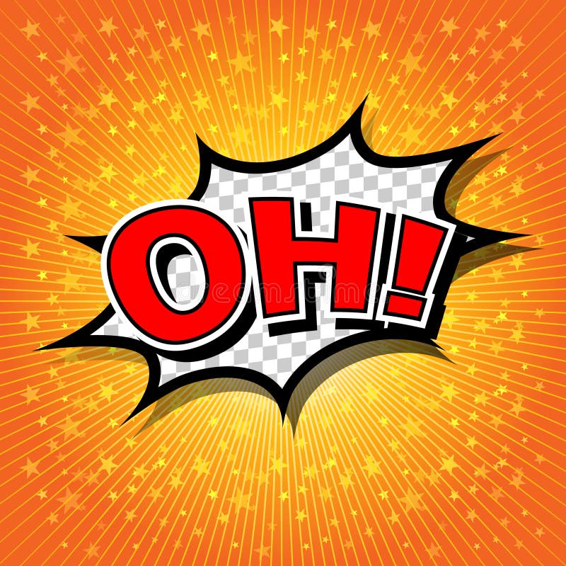 Oh! Comic Speech Bubble, Cartoon. Stock Vector - Illustration of word ...