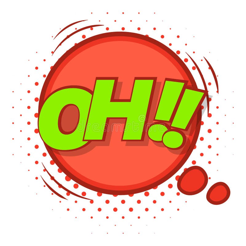 Oh, Comic Speech Bubble Icon, Pop Art Style Stock Vector - Illustration ...