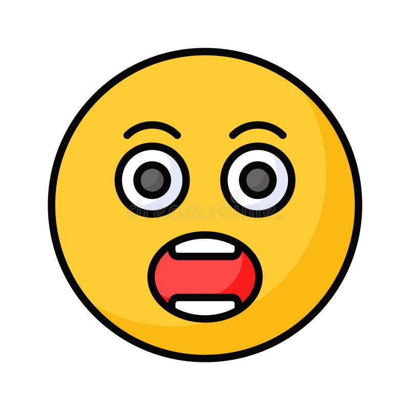 Oh My God Expression Emoji Vector Design, Editable Vector Stock Vector ...