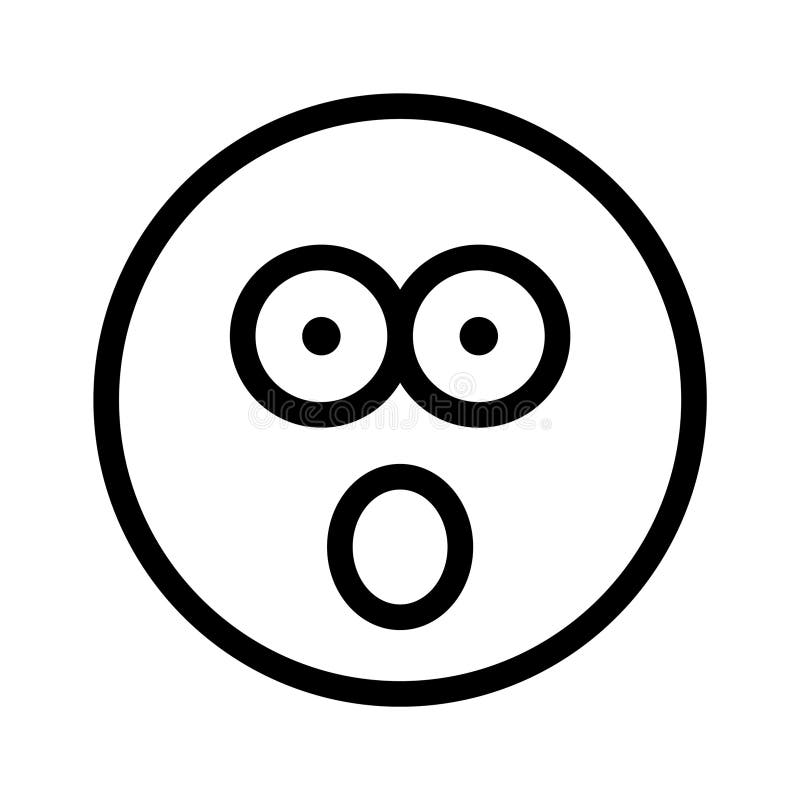 Oh My God Expression Emoji Vector Design, Editable Vector Stock Vector ...