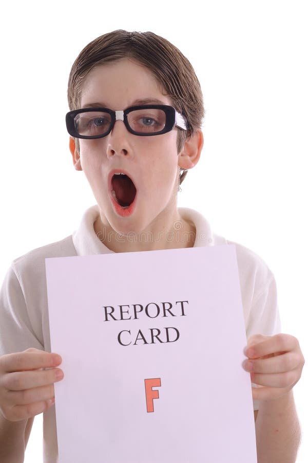OH NO - F on report card stock image. Image of report - 3624957