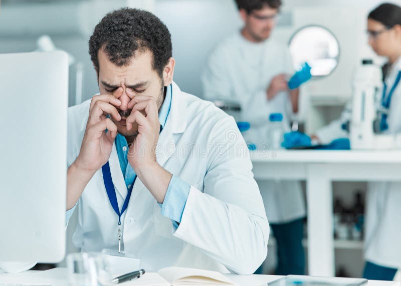 Oh No, I Made an Irreversible Mistake. a Young Scientist Looking ...